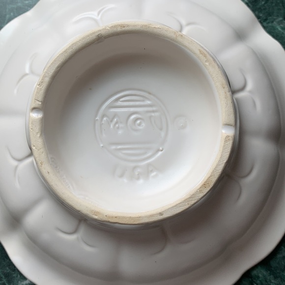 Mccoy | Kitchen | Vintage Mccoy White Compote Bowl With Blue Floral ...